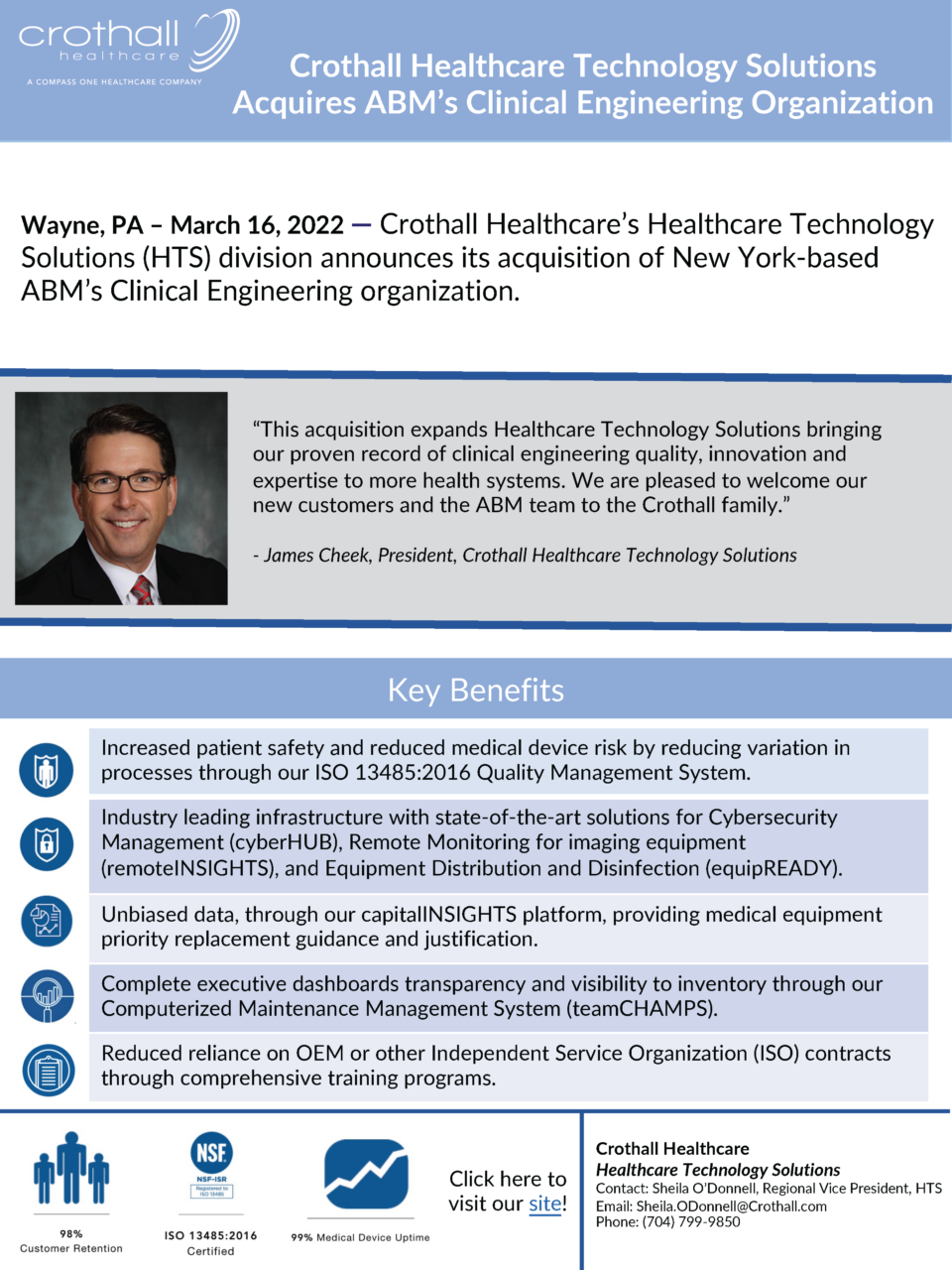 Crothall Healthcare Technology Acquires ABM's Clinical Engineering ... Crothall Healthcare Technology Acquires ABM's Clinical Engineering ...