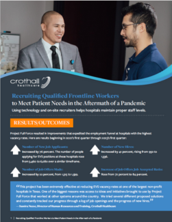 Recruiting Qualified Frontline Workers to Meet Patient Needs in the ...